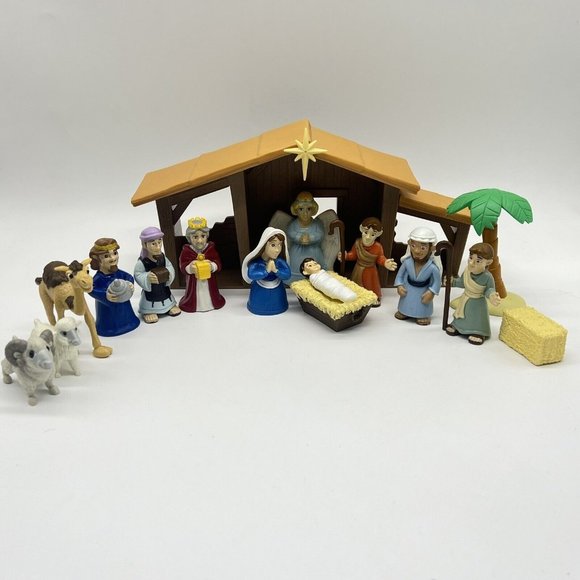 Bible Toys | Toys | Bible Toys The Nativity Playset 6 Pvc Pieces ...